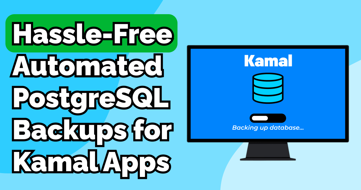 Hassle Free Automated Postgresql Backups For Kamal Apps